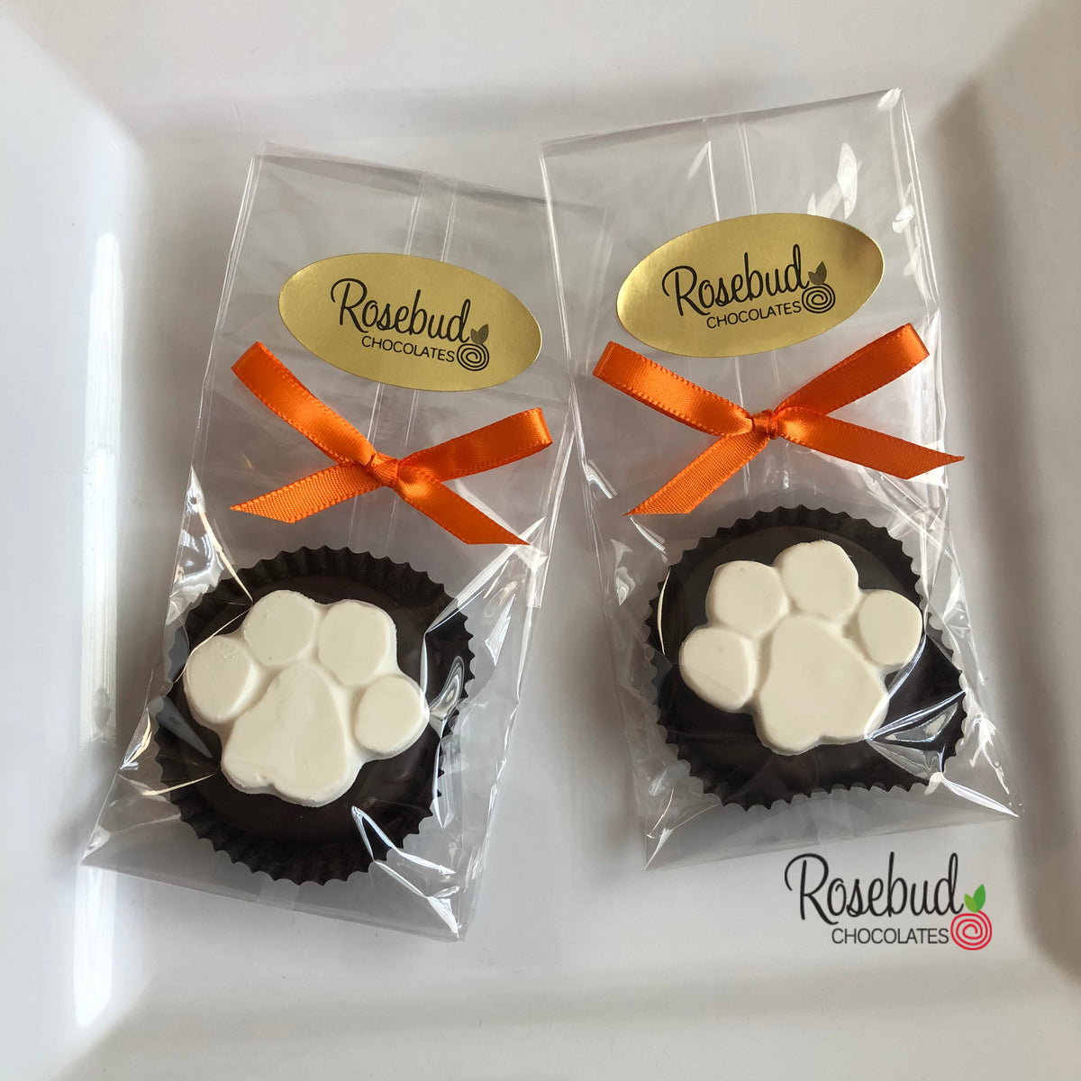 12 PAW Chocolate Covered Oreo Cookie Candy Party Favors – Rosebud ...