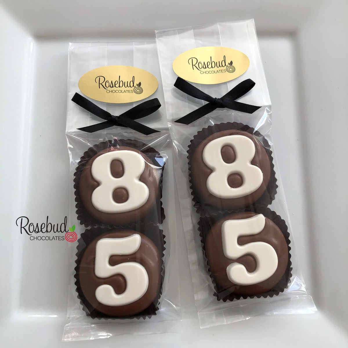8 Sets #85 Chocolate Covered Oreo Cookie Candy Party Favors 85th Birth ...