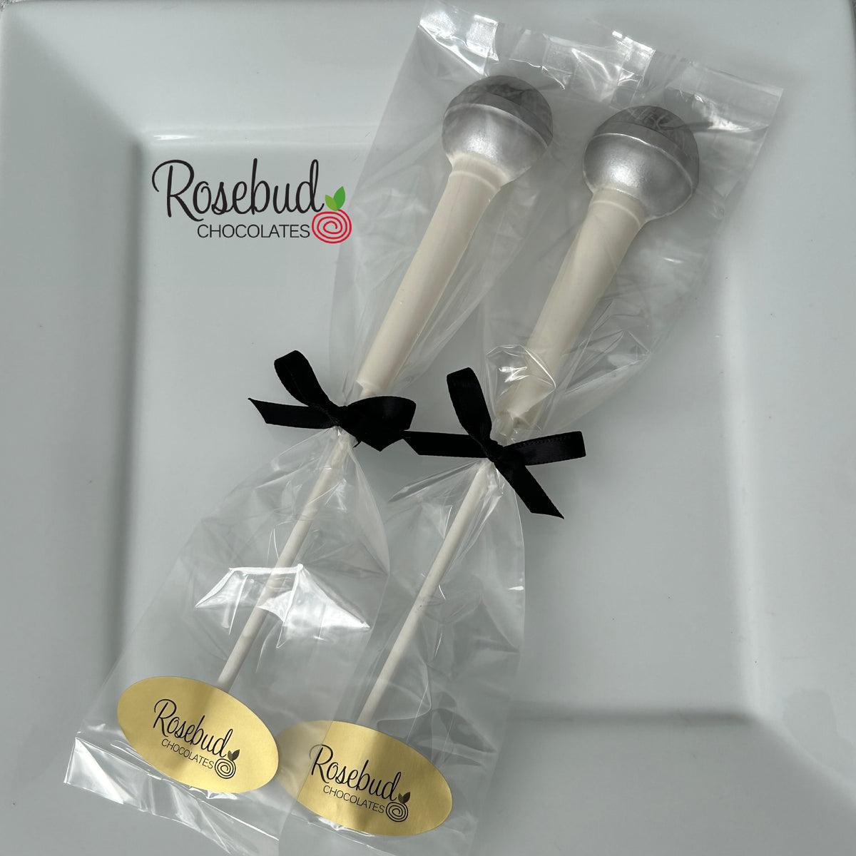 12 MICROPHONE Chocolate Lollipops Candy Music Birthday Party Favors ...