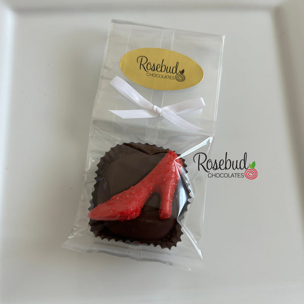 12 RED RUBY SLIPPERS Chocolate Covered Oreo Cookie Red HIGH HEEL Candy ...