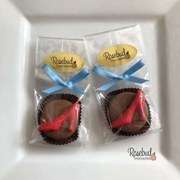 12 RED RUBY SLIPPERS Chocolate Covered Oreo Cookie Red HIGH HEEL Candy ...