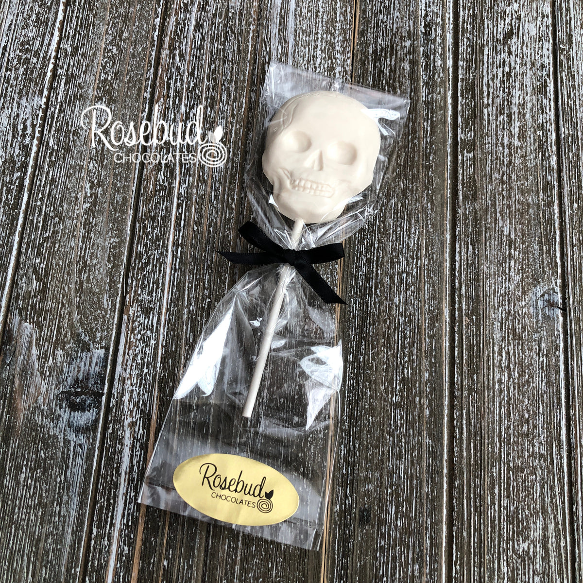 12 SKELETON Face Chocolate Lollipops Halloween Candy Party Favors ...