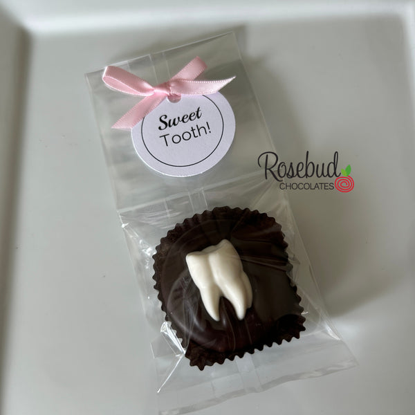 12 TOOTH Chocolate Covered Oreo Cookie Party Favors Personalized Tags ...