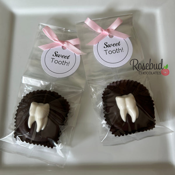 12 TOOTH Chocolate Covered Oreo Cookie Party Favors Personalized Tags ...
