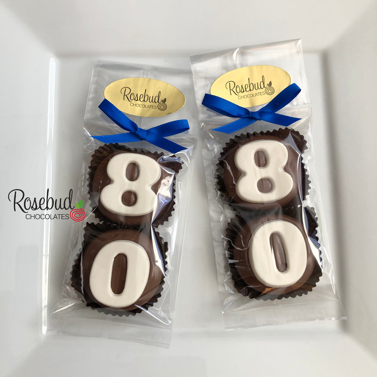 8 Sets #80 Chocolate Covered Oreo Cookie Candy Party Favors 80th Birth ...