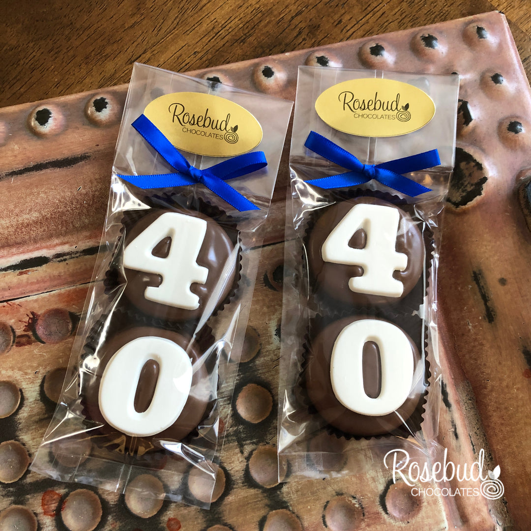 8 Sets #40 Chocolate Covered Oreo Cookie Party Favors 40th Birthday An ...