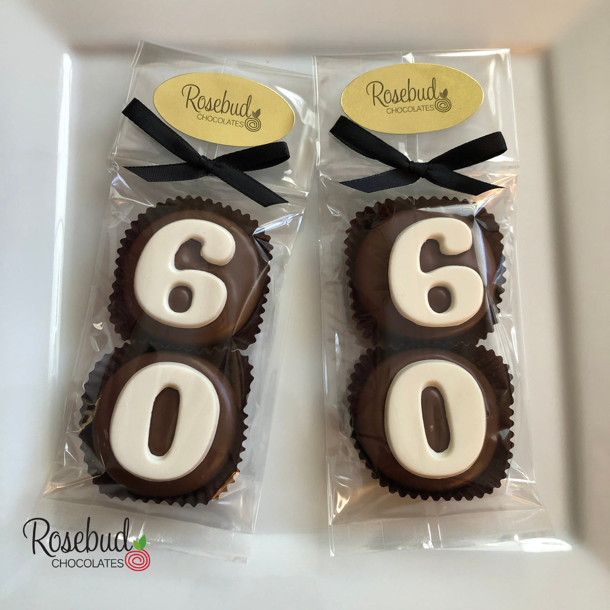 8 Sets #60 Chocolate Covered Oreo Cookie Candy Party Favors 60th Birth ...