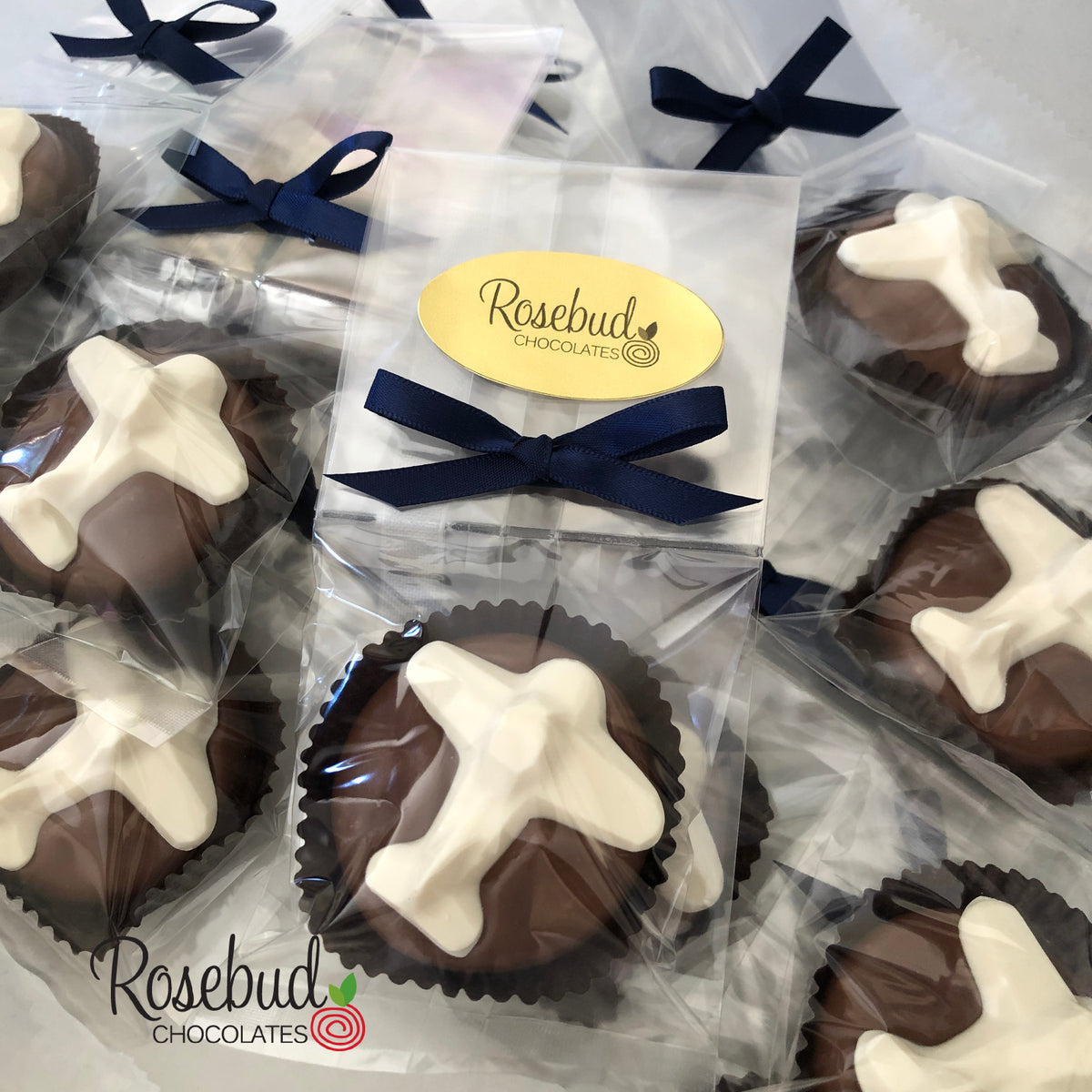 12 AIRPLANE Chocolate Covered Oreo Cookie Candy Party Favors – Rosebud ...