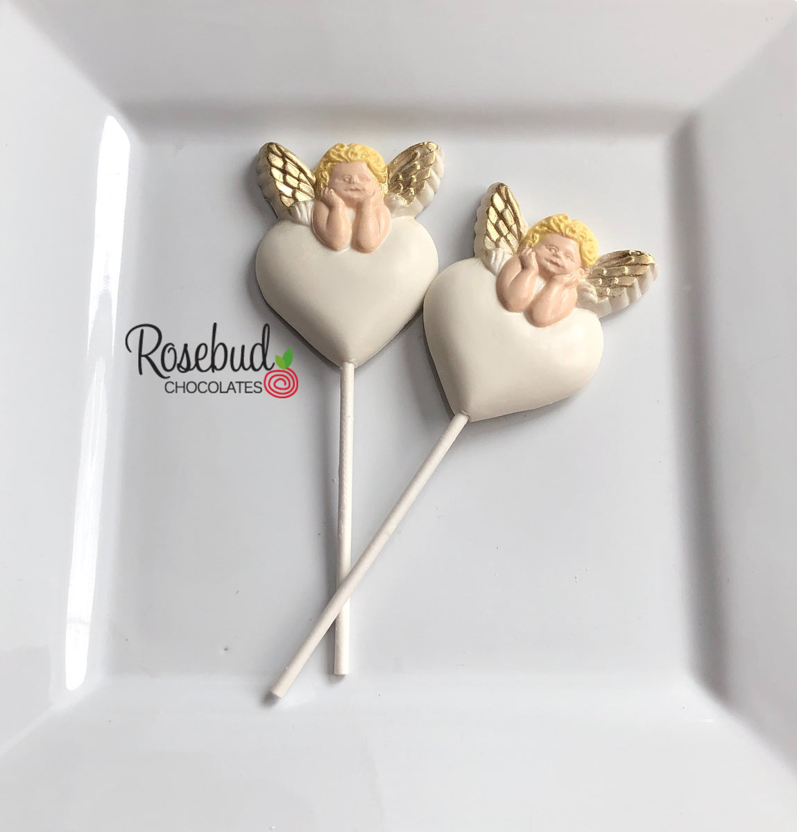 12 ANGEL CHERUB Chocolate Religious Candy Party Favors – Rosebud Chocolates