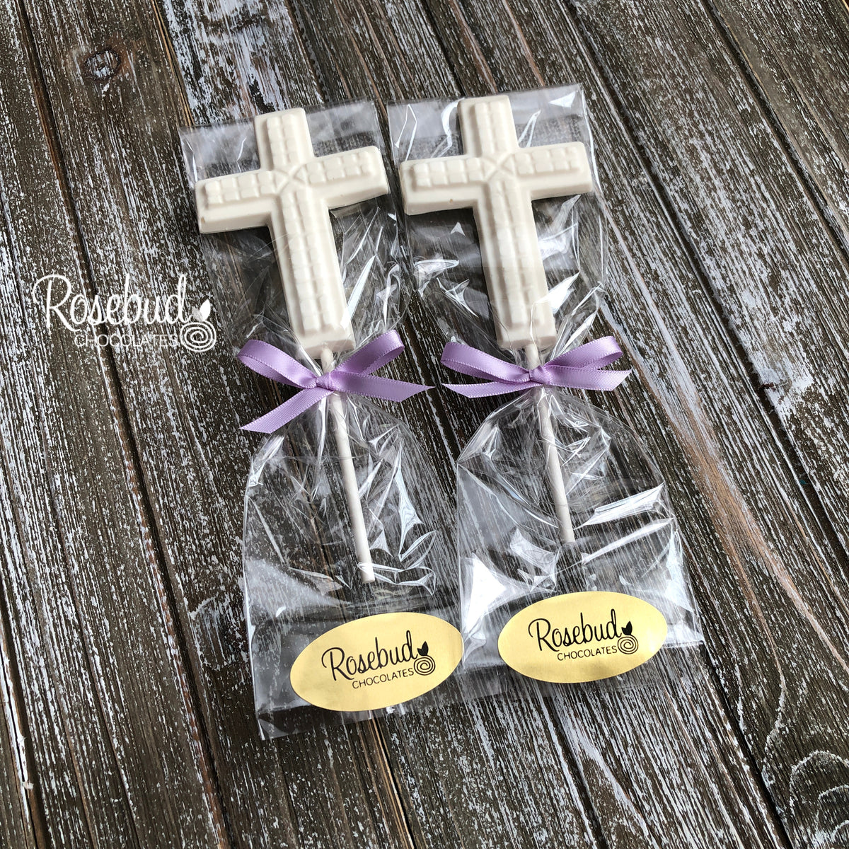 12 CROSS Cube Chocolate Lollipops Religious Candy Party Favors ...