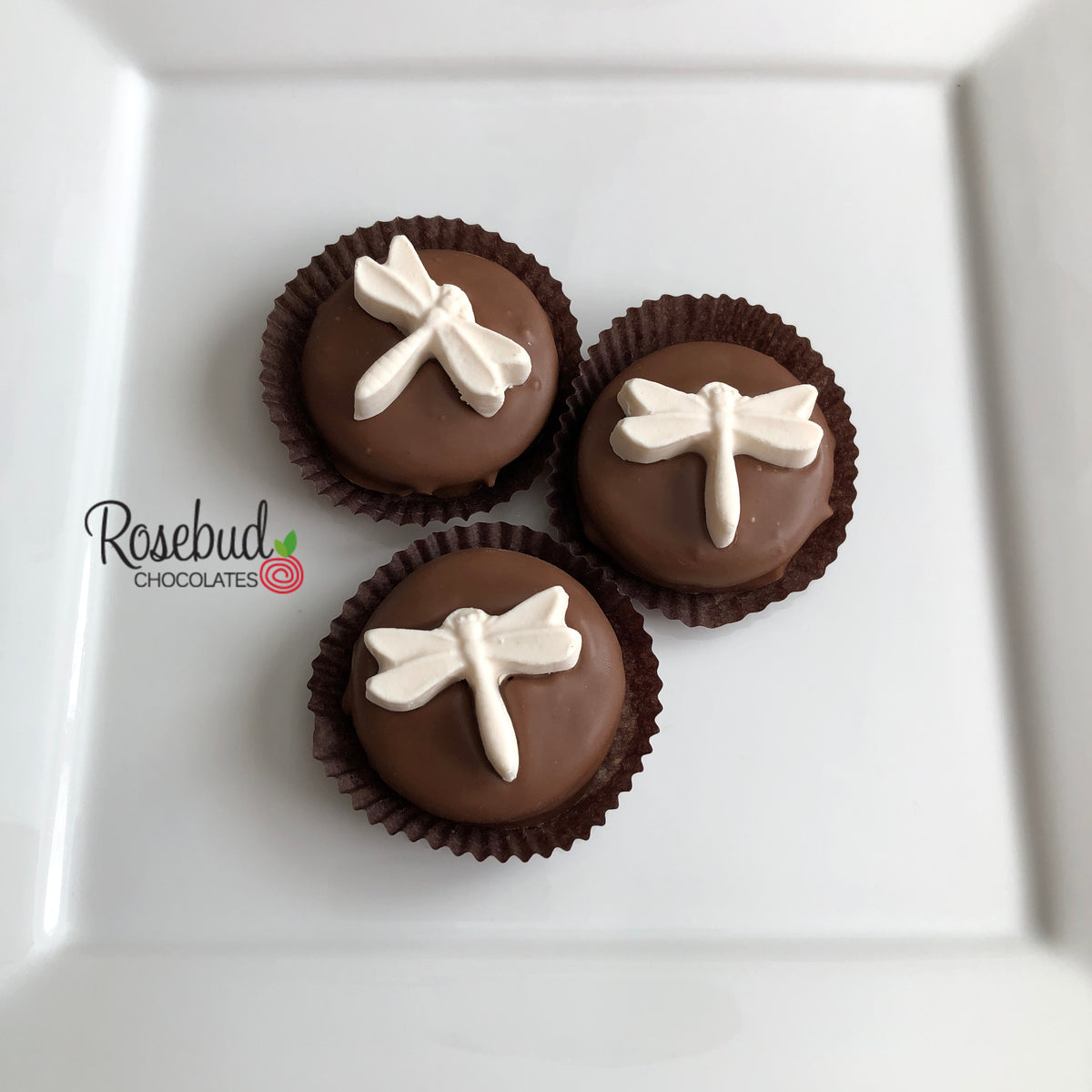 12 DRAGONFLY Chocolate Covered Oreo Cookie Candy Party Favors – Rosebud ...