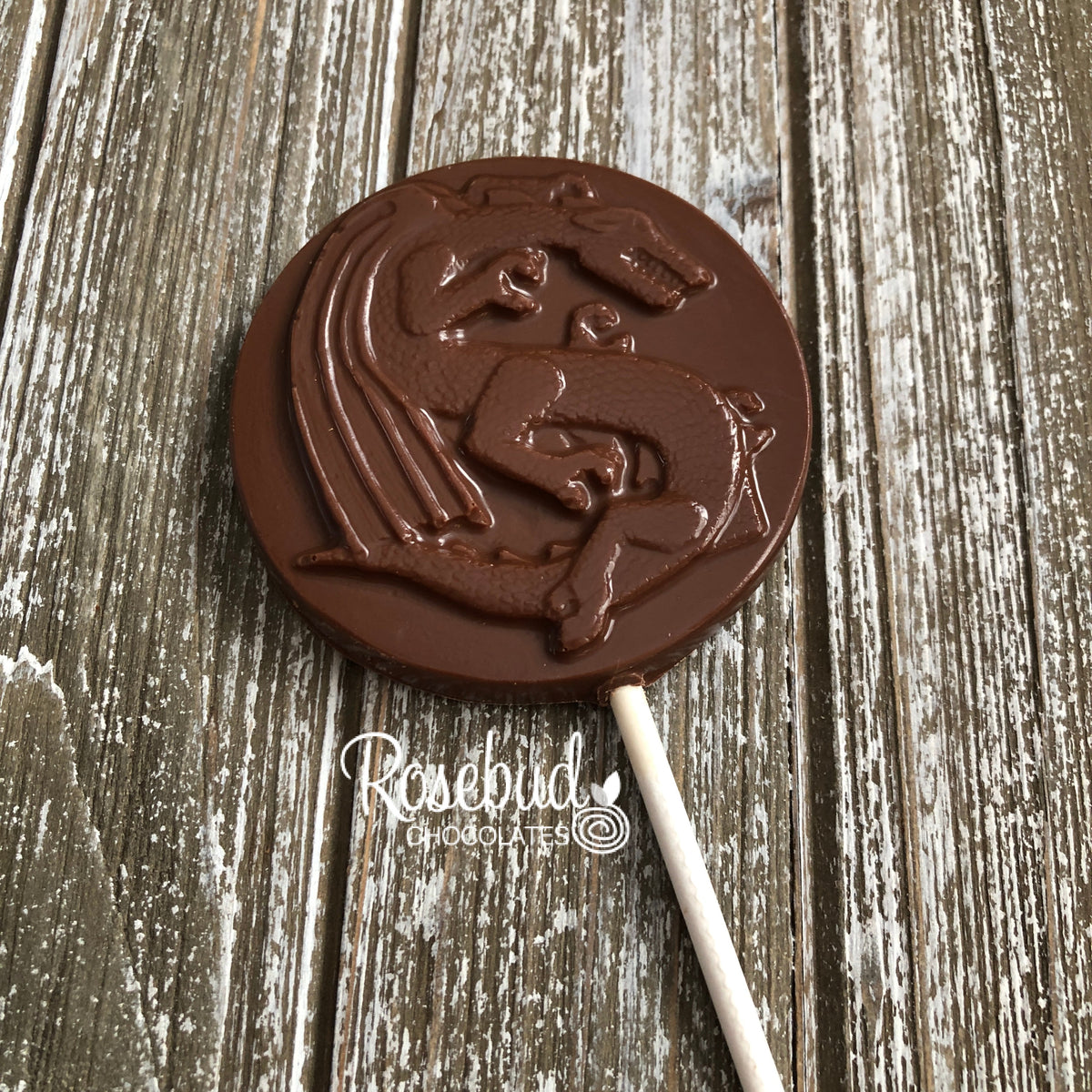 12 DRAGON Chocolate Lollipops Candy Party Favors – Rosebud Chocolates
