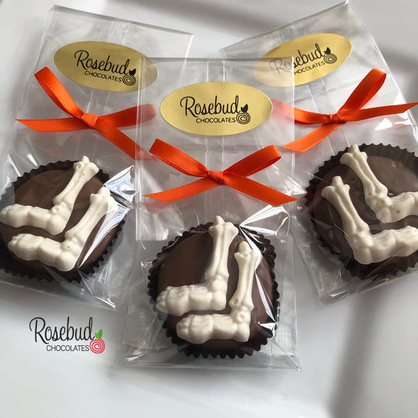 12 Skeleton FEET Chocolate Candy Body Parts Party Favors – Rosebud ...