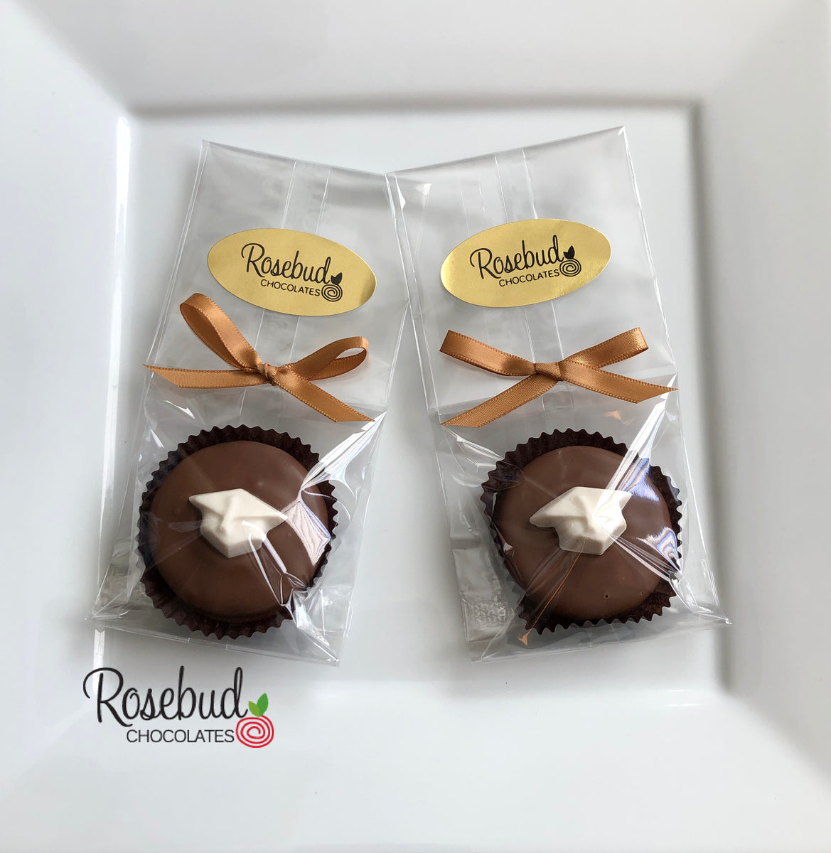 12 GRADUATION CAP Chocolate Covered Oreo Cookie Candy Party Favors ...