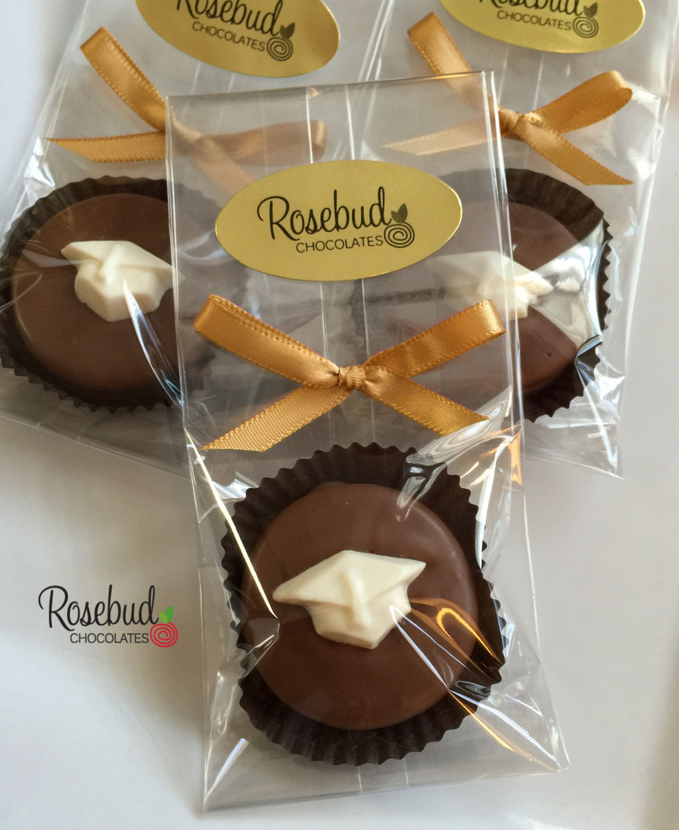 12 GRADUATION CAP Chocolate Covered Oreo Cookie Candy Party Favors ...