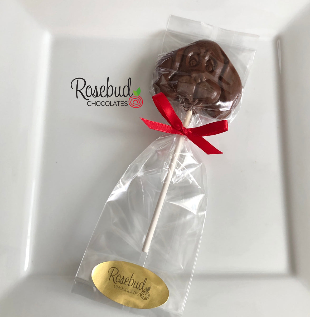 12 HOUND DOG Chocolate Lollipops Candy Party Favors – Rosebud Chocolates