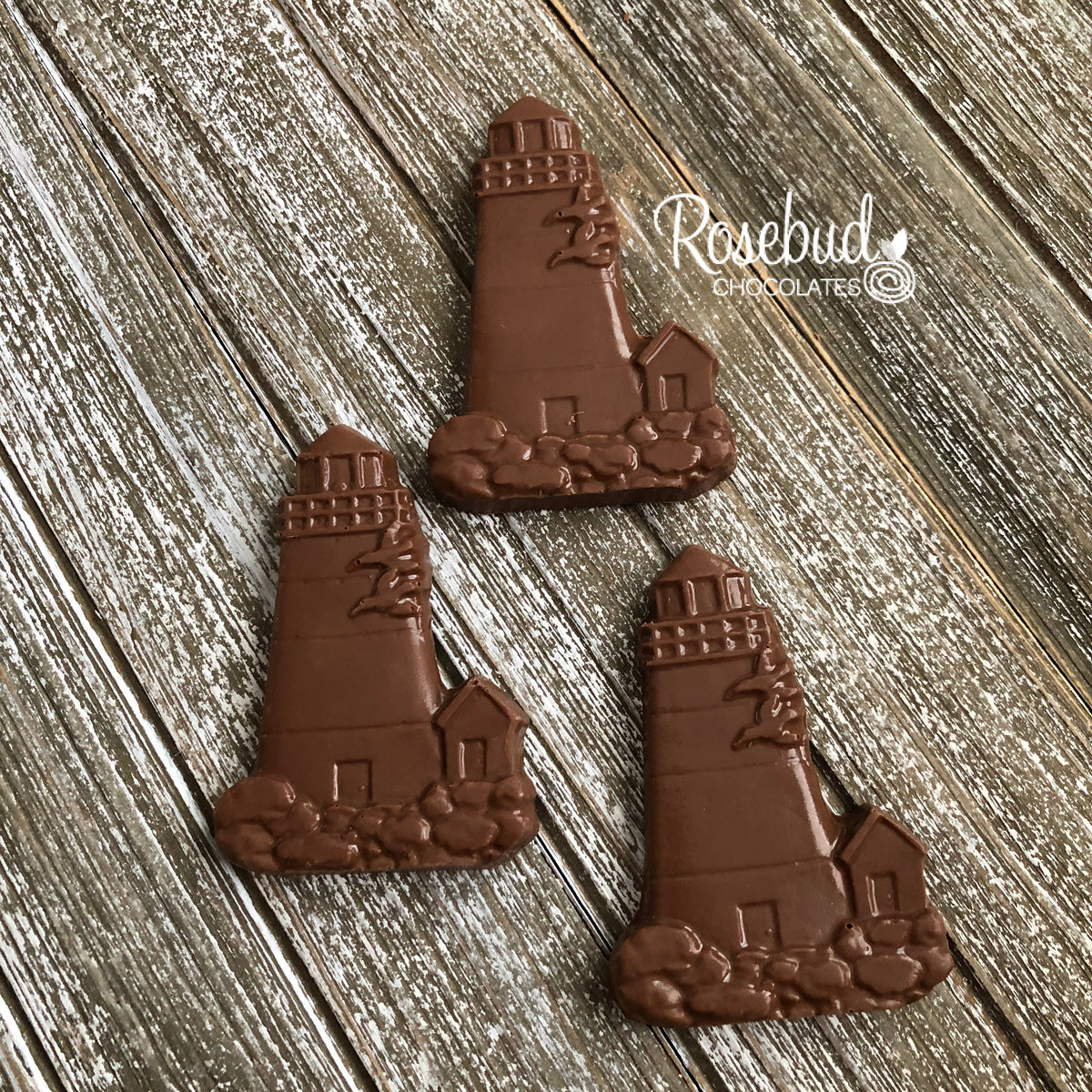 12 LIGHTHOUSE Chocolate Candy Party Favors – Rosebud Chocolates