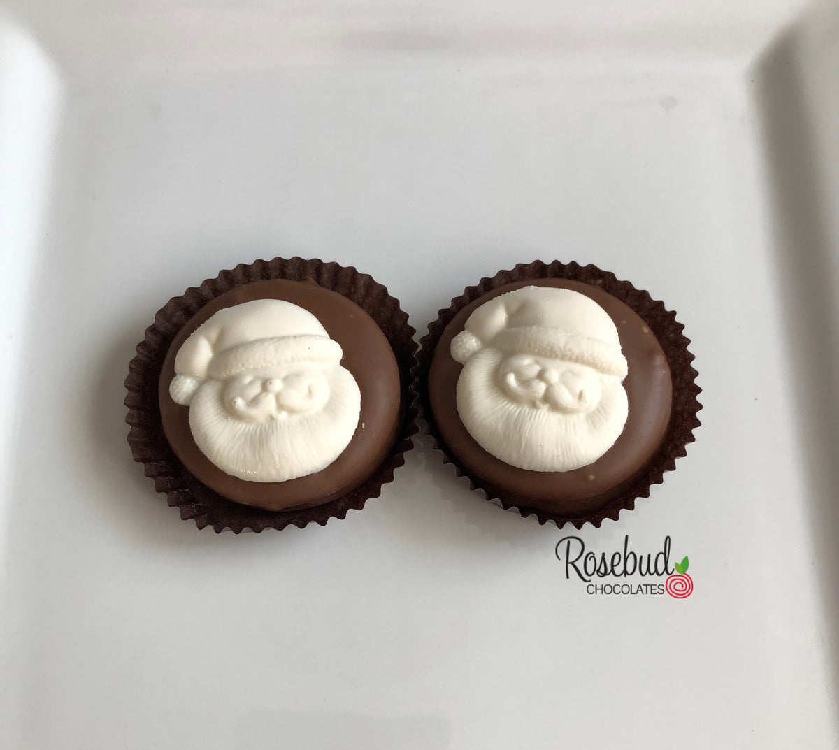 12 SANTA CLAUS Milk Chocolate Covered Oreo Cookie Candy Christmas Holi ...