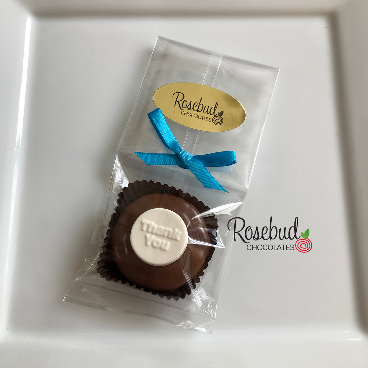 12 THANK YOU Chocolate Covered Oreo Cookie Candy Party Favors – Rosebud ...