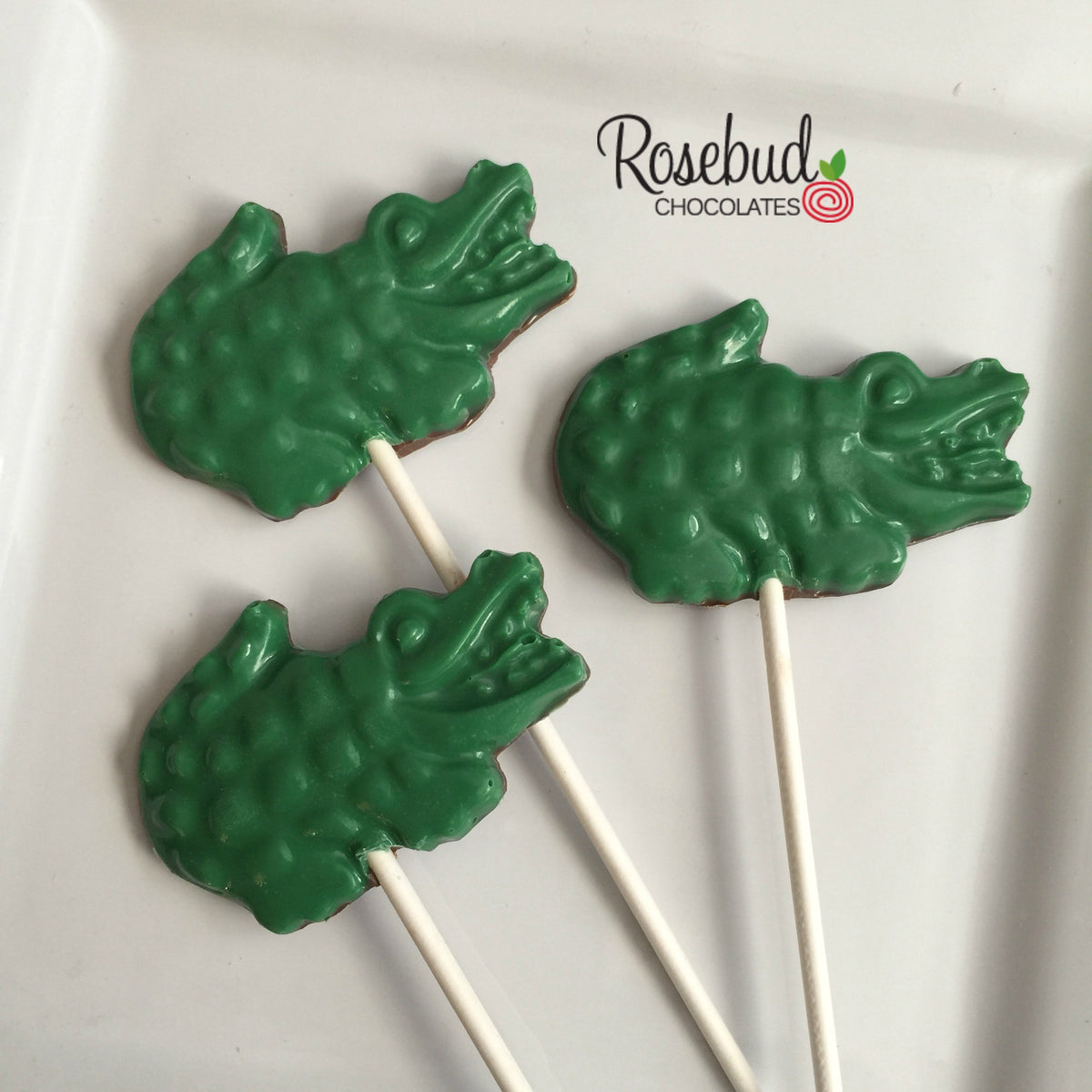 12 ALLIGATOR CROCODILE Chocolate Lollipops Candy Animal Party Favors ...