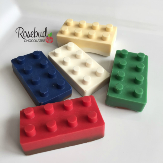 12 BUILDING BLOCKS Chocolate Candy Birthday Party Favors – Rosebud ...