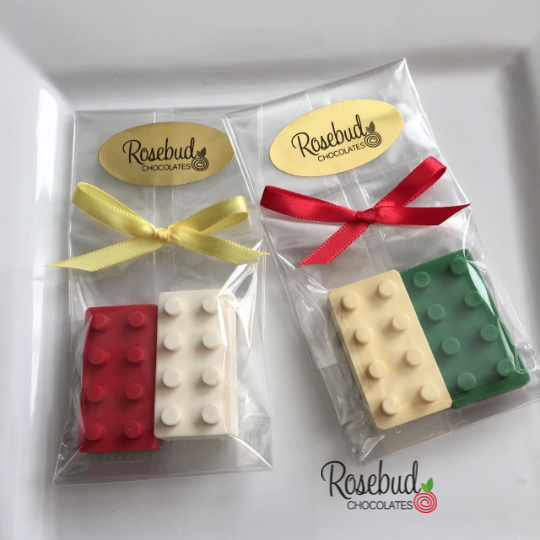 12 BUILDING BLOCKS Chocolate Candy Birthday Party Favors – Rosebud ...