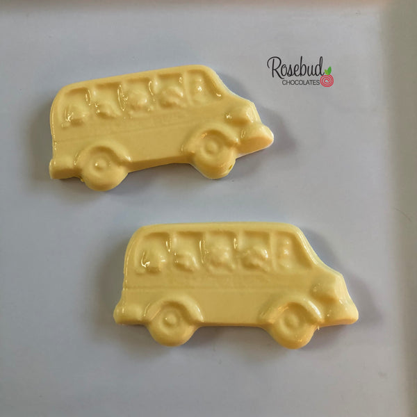 12 SCHOOL BUS Chocolate Candy Party Favors – Rosebud Chocolates