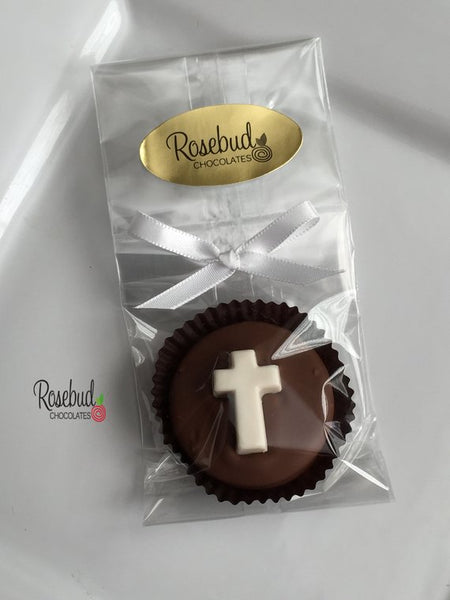 12 CROSS Chocolate Covered Oreo Cookie Religious Favors – Rosebud ...