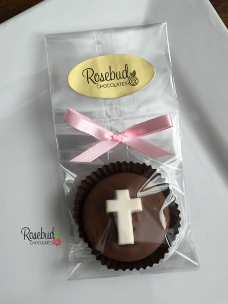12 CROSS Chocolate Covered Oreo Cookie Religious Favors – Rosebud ...