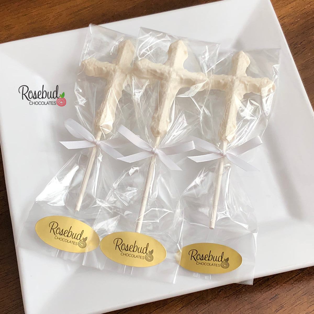 12 CROSS Decorative Chocolate Lollipop Religious Candy Party Favors ...