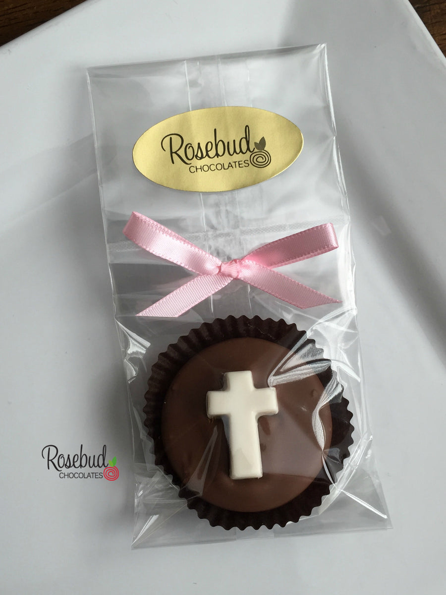 12 CROSS Chocolate Covered Oreo Cookie Religious Candy Party Favors ...