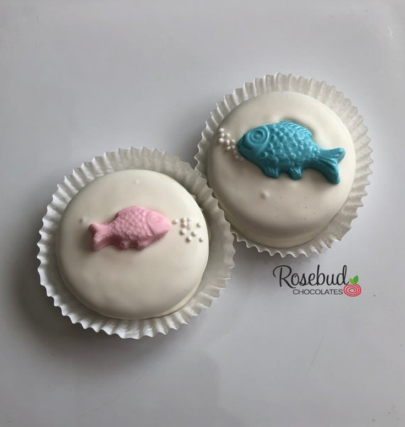 12 FISH Chocolate Covered Oreo Cookie Candy Party Favors – Rosebud ...