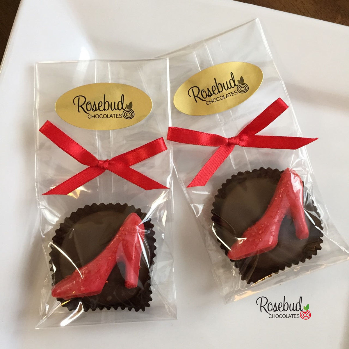 12 RED RUBY SLIPPERS Chocolate Covered Oreo Cookie Red HIGH HEEL Candy ...