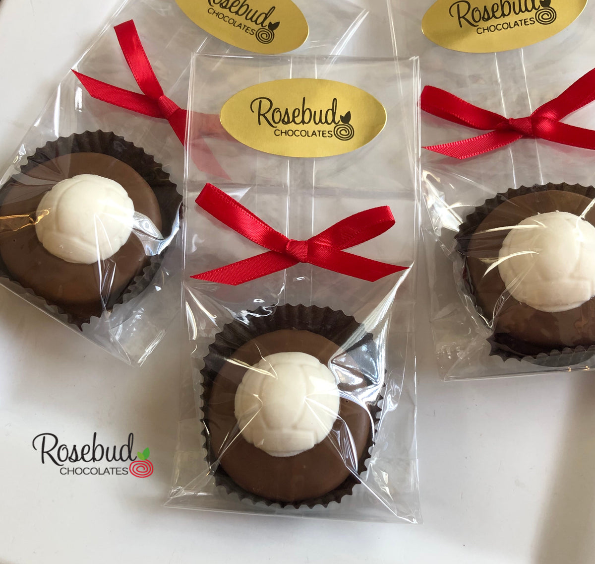 12 VOLLEYBALL Chocolate Covered Oreo Cookie Candy Party Favors ...